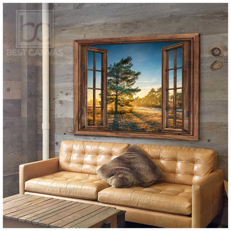Top 03 Gorgeous Morning Breathtaking View Tree Canvas With Beautiful ...