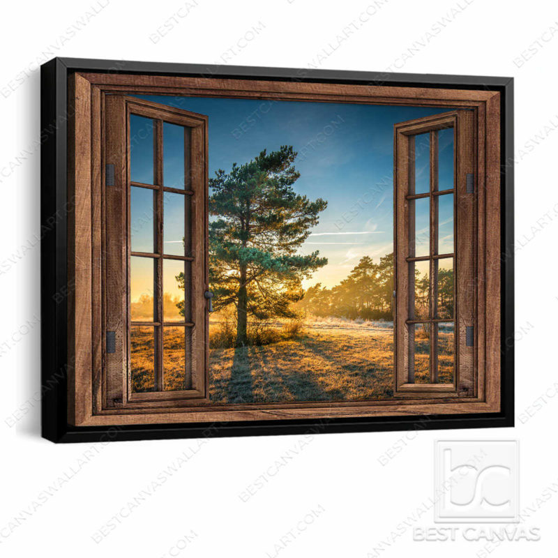 Top 03 Gorgeous Morning Breathtaking View Tree Canvas With Beautiful ...