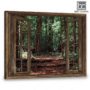 Into The Forest I Go Through Rustic Window Wrapped Or Framed Canvas ...