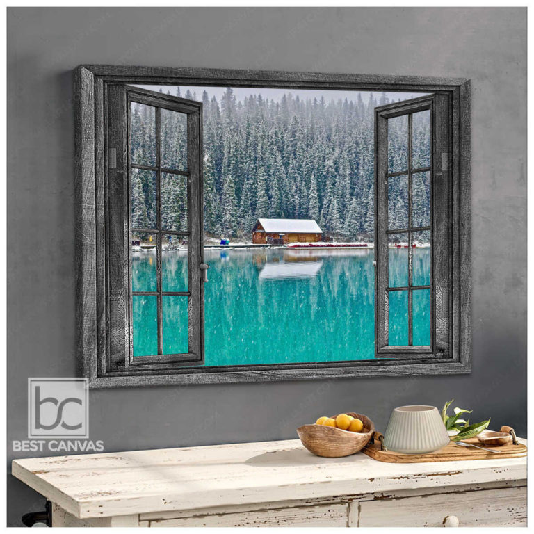 Wall Art Decor For Living Room | Canvas Print Home Decor | Fake Window ...