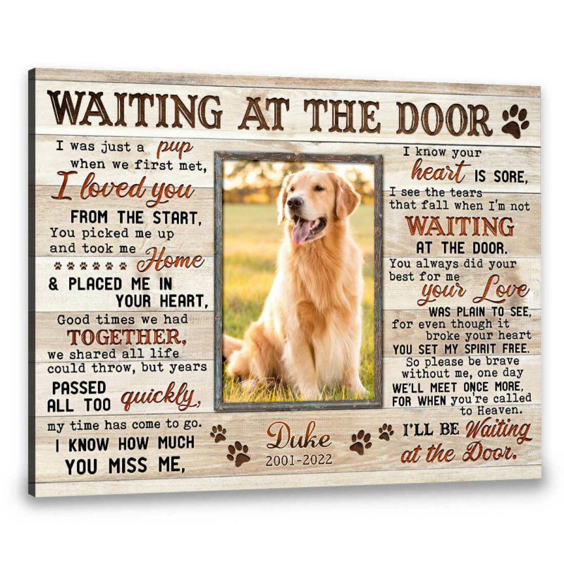 Rainbow Bridge Dog, Dog Memorial Gifts Personalized, Rainbow Bridge ...