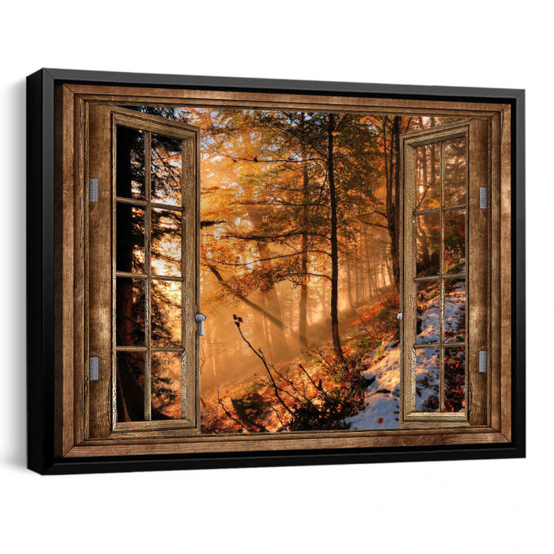 Forest Canvas Wall Art, Autumn Landscape Canvas Wall Art, Forest Wall ...