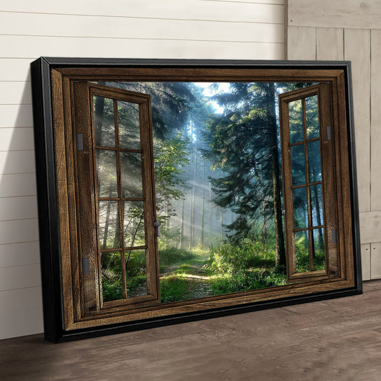 Wall Art Decor For Living Room | Canvas Print Home Decor | Fake Window ...