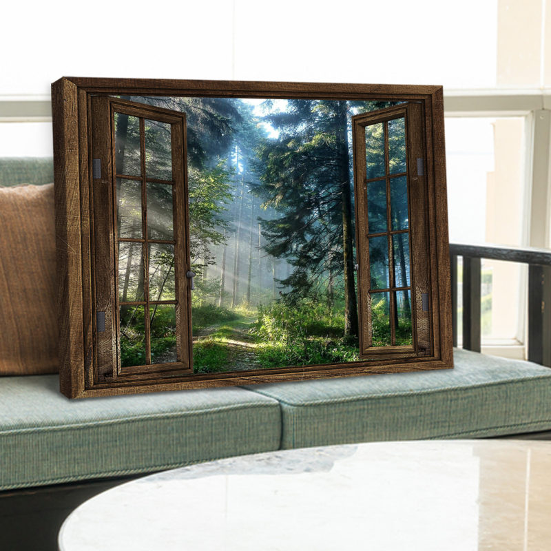 Wall Art Decor For Living Room | Canvas Print Home Decor | Fake Window ...