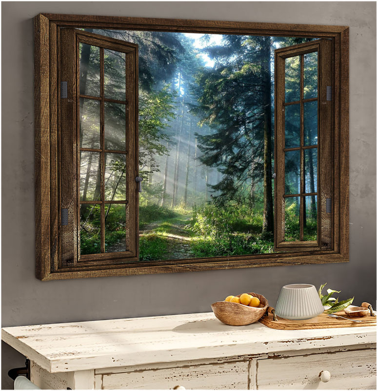 Wall Art Decor For Living Room | Canvas Print Home Decor | Fake Window ...